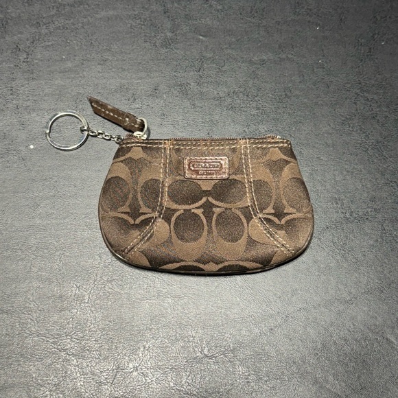 Coach | Bags | Coach Signature Logo Coin Purse | Poshmark